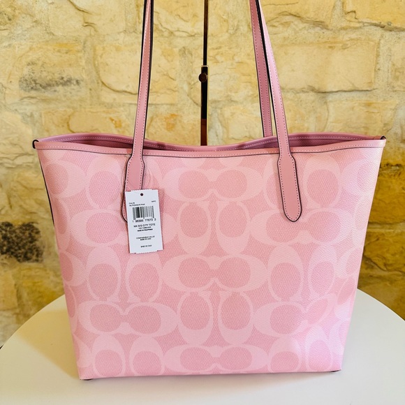 Coach | Bags | Coach Pink Tote And Wallet Set | Poshmark